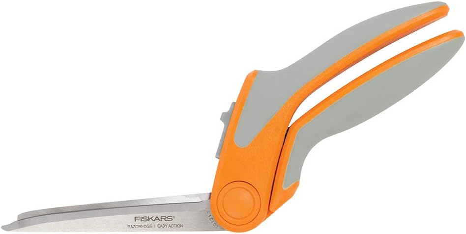 Amazon.com: Fiskars Easy Action Tabletop Rag Quilt Snip, Gray Orange, 8 ...