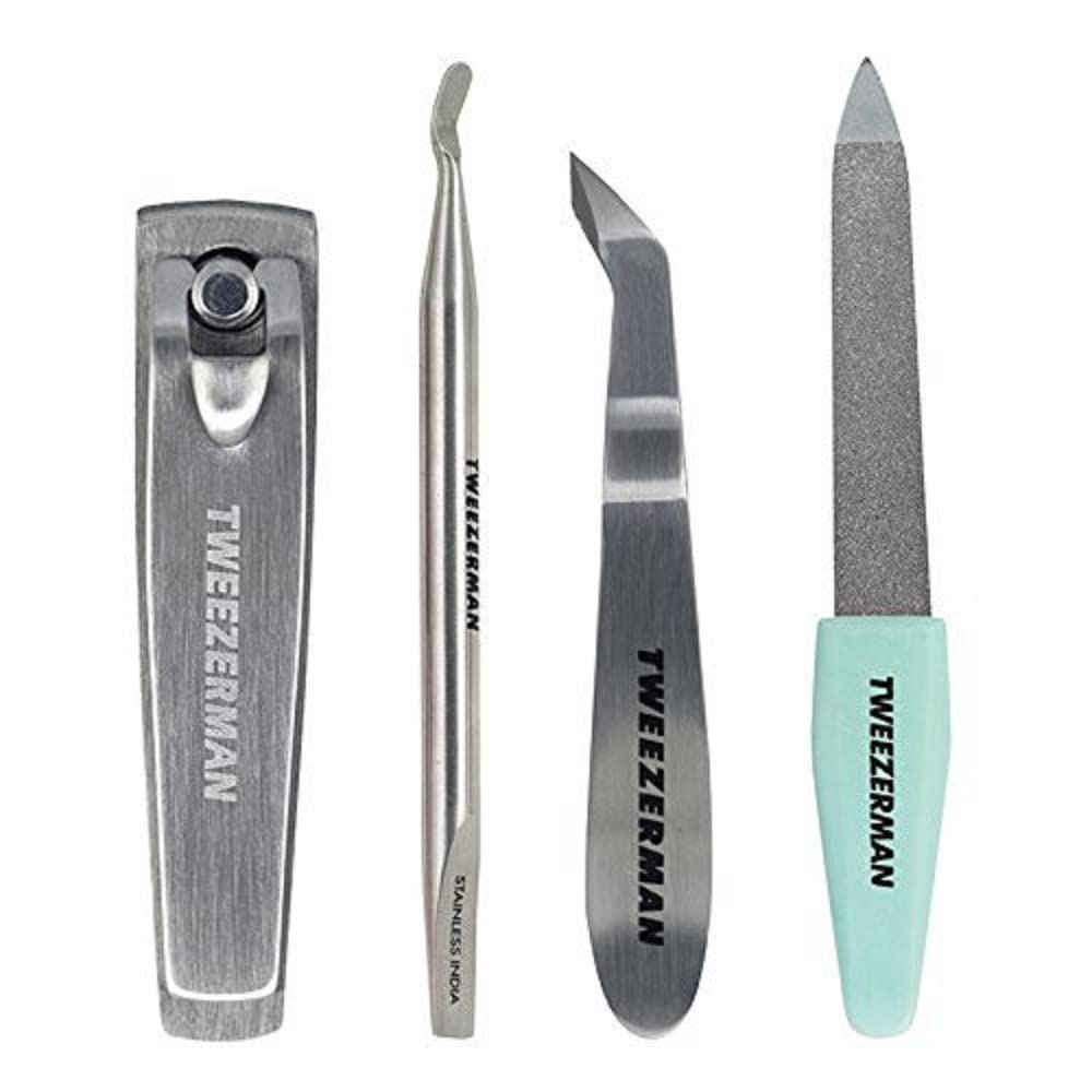 Amazon.com : Tweezerman Mini Manicure Kit : Nail Files And Buffers ...