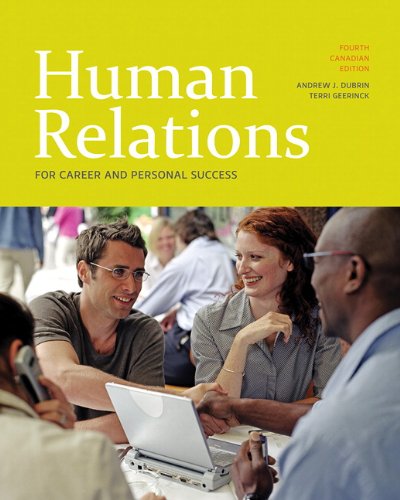 Human Relations for Career and Personal Success, Fourth Canadian ...