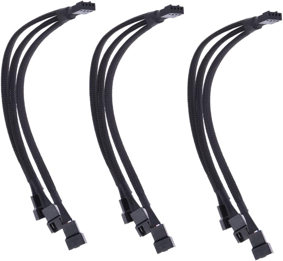 Amazon.com: Bewinner 4-Pin PWM Fan Hub, 4-pin Male for CPU Fan PC Fans ...