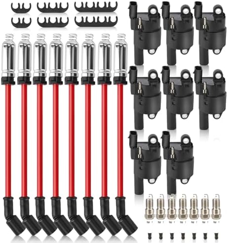 Amazon.com: UF414 Ignition Coils Pack & Double Iridium Spark Plugs & 10 ...