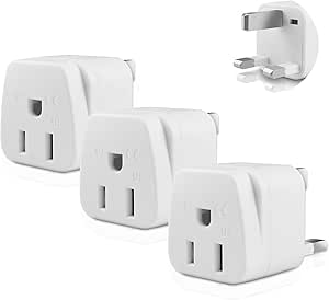 US to UK Plug Adapter, UK Adapters for Travel, Type G Adapter for ...