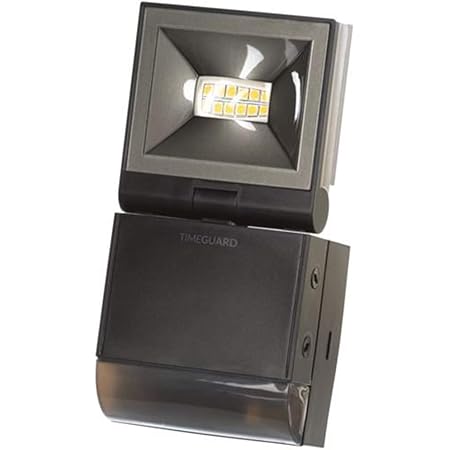 TimeGuard Night Eye 2 x 10W LED Floodlight Twin Flood - Black : Amazon ...