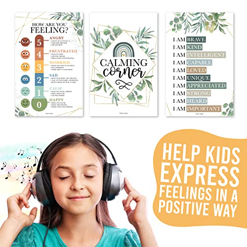 8 Greenery Calming Corner Classroom Posters Preschool - Want It All