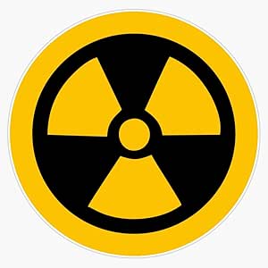 Amazon.com - Yellow Radioactive Sticker Bumper Sticker Vinyl Decal 5"