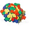 Amazon.com: DLOnline 120 PCS Button Puzzle Toy,Big Button Threading Toy ...