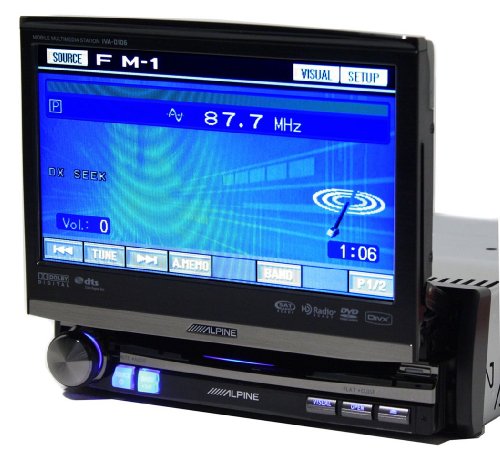 Alpine 1-DIN DVD/CD/MP3/WMA/DivX Receiver/AV Head Unit - Black | Amazon ...