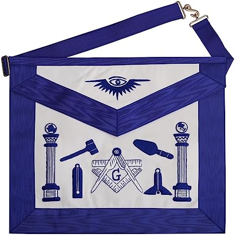 Amazon.com: Equinox MR Masonic Master Mason Dress Apron for Blue Lodge ...
