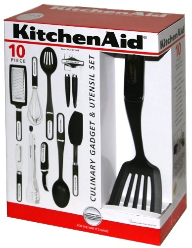 Buy KitchenAid 10 Piece Culinary Gadget & Utensil Set in Black Online ...