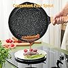 Amazon.com: Beantech Garlié 16pcs Pots and Pans Set, Nonstick Black ...