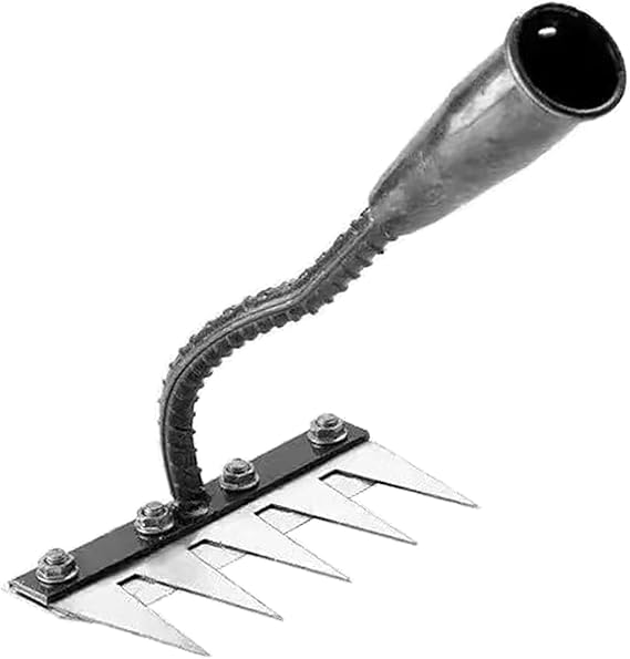 Amazon.com : Multi-Tine Carbon Steel Garden Cultivator Rake, 2025 New ...