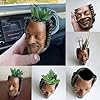Amazon.com : Funny Celebrity Planter Pot,Rapper Man Face Succulent ...