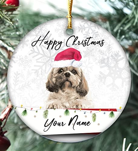 Handmade By Stukk Personalised Dog's First Christmas Bauble Puppy Pet ...
