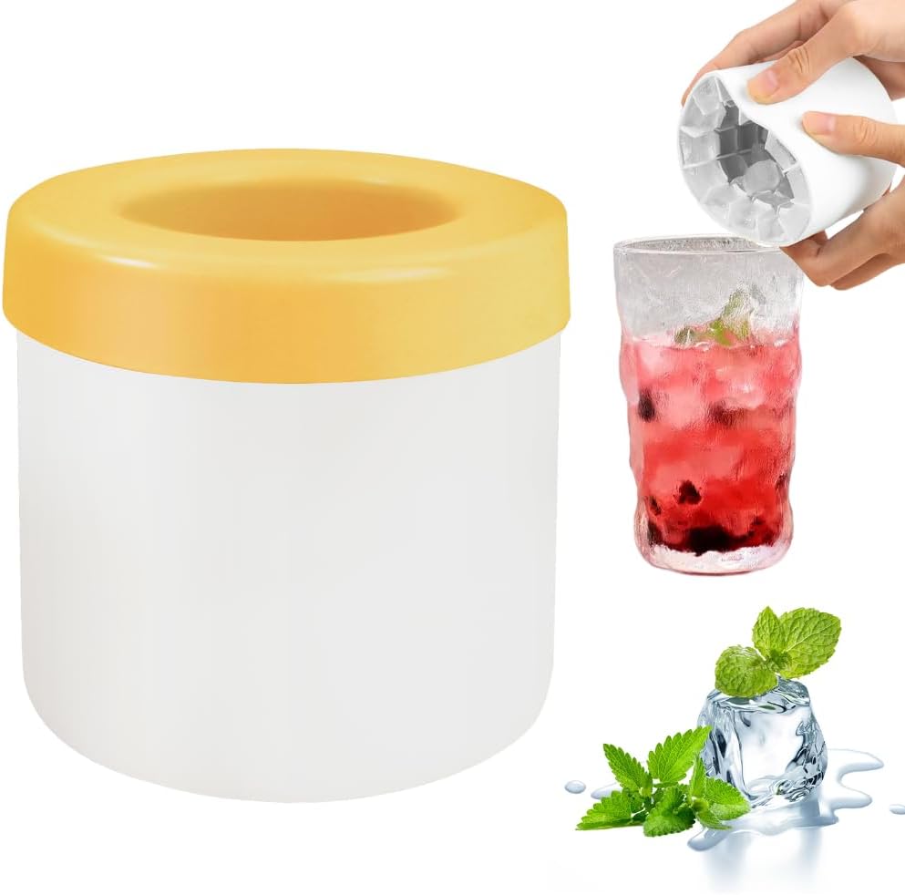 Amazon.com: Mini Ice Maker Cup, Cylinder Ice Cube Mold, Small Ice Cube ...