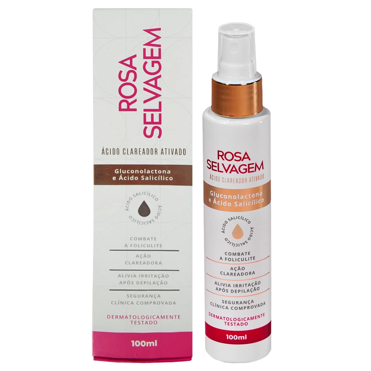 Rosa Selvagem Acido Clareador Ativado 100Ml (14429) | Amazon.com.br