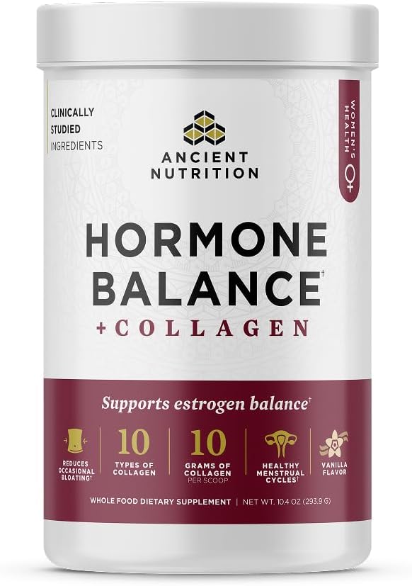 Amazon.com: Ancient Nutrition Hormone Balance + Collagen Powder ...