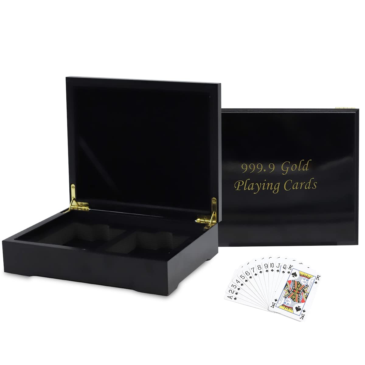 PATPAT® Wooden Card Deck Box Playing Card Box Holder Outdoor Games Card ...