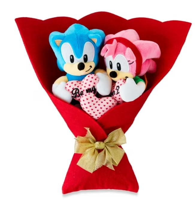 Amazon.com: Ruz Valentine's Day Plush Bouquet, Sonic and Amy Rose ...