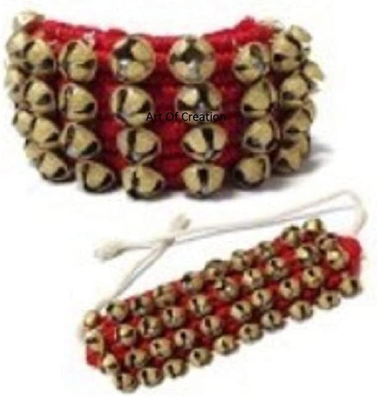 Art Of Creation Kathak Dancing Ghungroo 80 Big Bells 4 Row (16 No ...