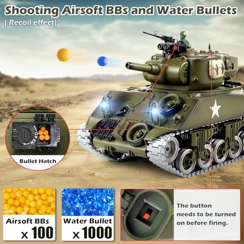 1:18 US M4A3 Sherman RC Model Tank - Scale Model Kits Online Store