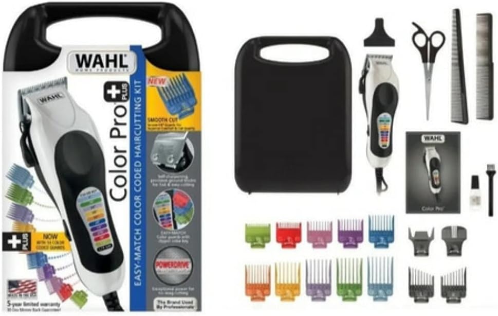Amazon.com : Wahl Color Pro Plus Haircutting Kit - 79752T : Electric ...