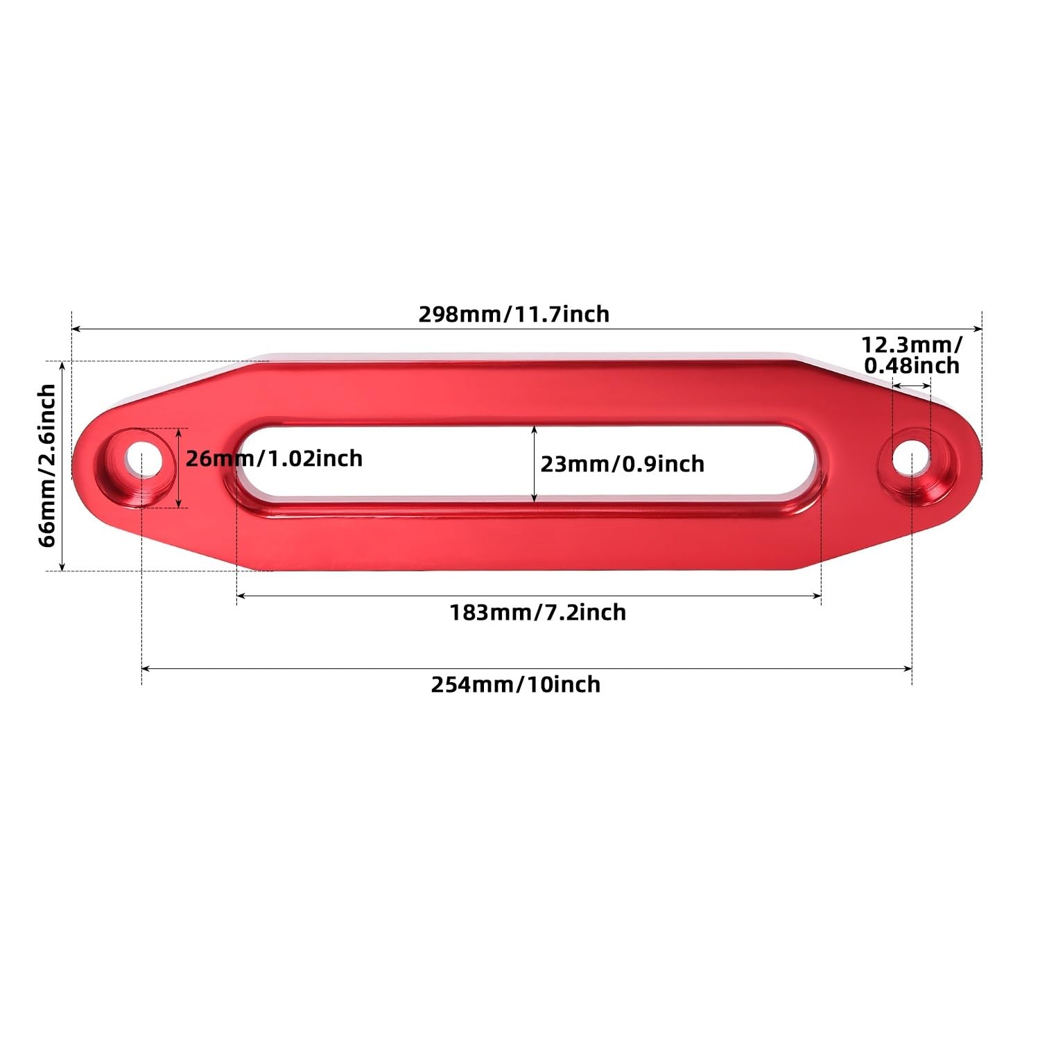 Snapklik.com : YaeKoo 10 Inch Billet Polished Aluminum Bolt-Pattern ...