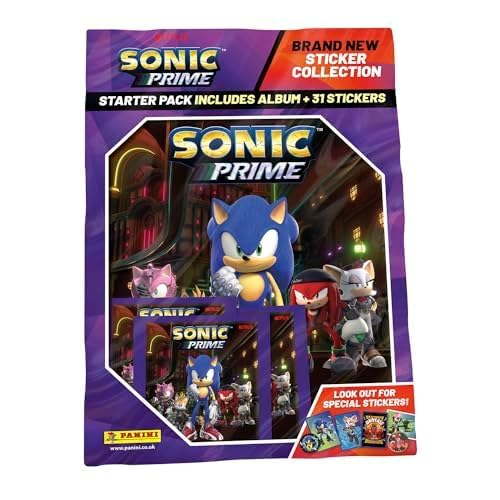 Sonic Prime Album con 4 sobres de estampas + Poster Sonic Prime ...