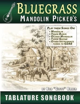 Amazon.com: Bluegrass Mandolin Picker's Tablature Songbook: 50 Old-Time ...