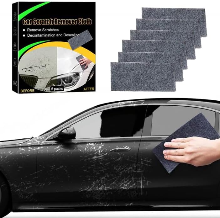 6 PCS Nano Sparkle Cloth, Car Scratch Remover Cloth, Multipurpose Car ...