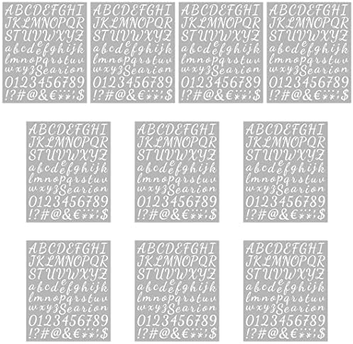 Headline Sign 31742 Stick-On Vinyl Letters and Numbers, White, 1/4-Inch ...