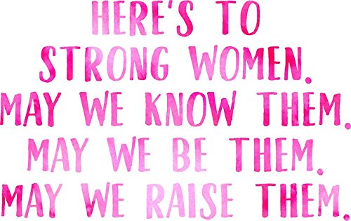 Amazon.com: MAGNET Here'S To Strong Women. Magnet Decal Fridge Metal ...