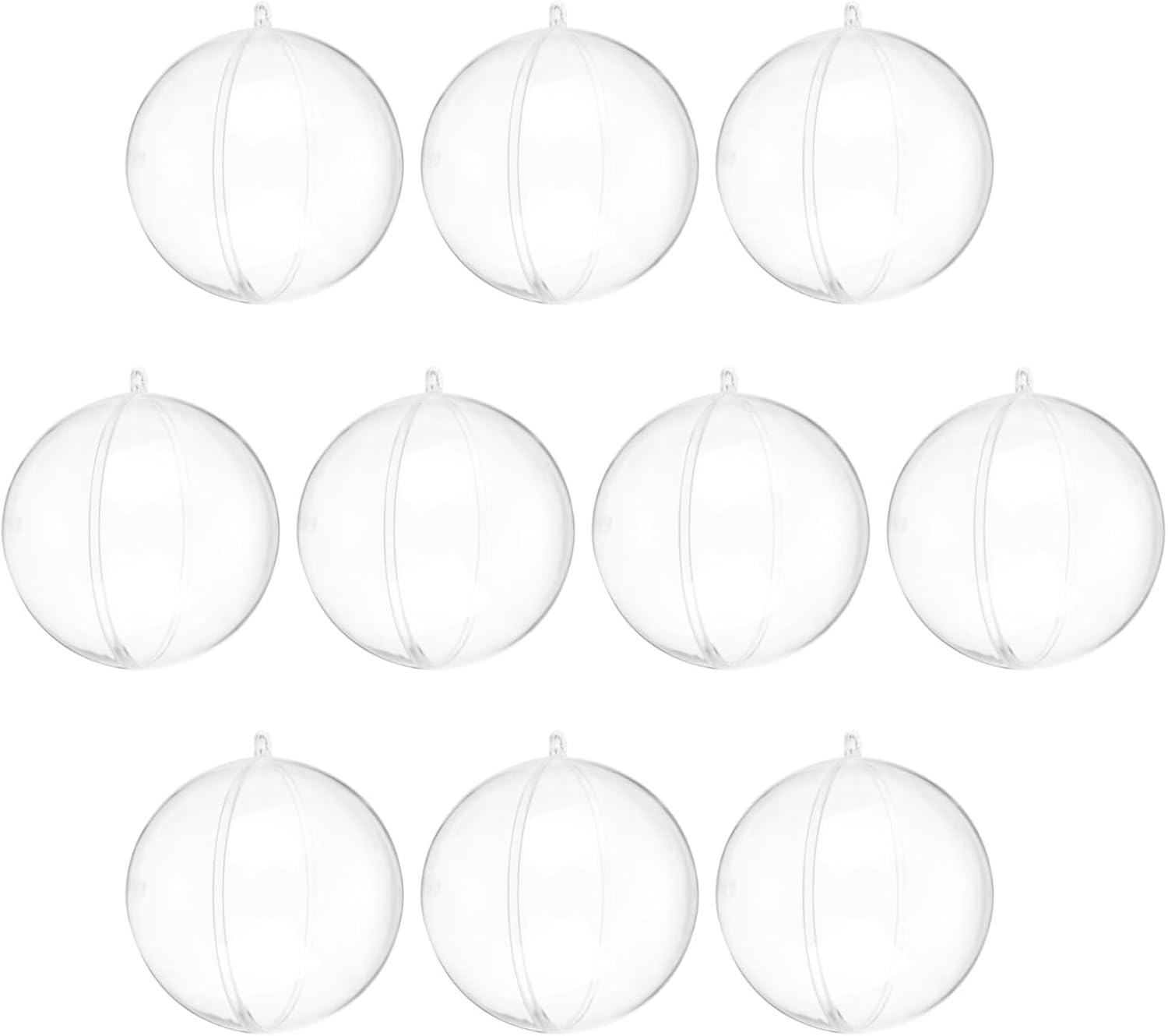 Amazon.com: UXCELL 10 Clear Fillable Balls Ornament, 3.9 Inch Hanging ...