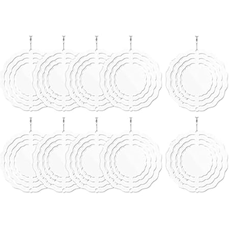 Amazon.com: 5 Pack Sublimation Wind Spinner Blanks 8 Inch Wind Spinners ...