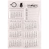 Amazon.com: Calendar Week Month Clear Stamps with Sentiments,Planner ...