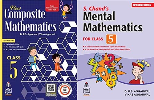 New Composite Mathematics Class 5 + S Chand's Mental Mathematics - Class 5 (2020-2021 ...