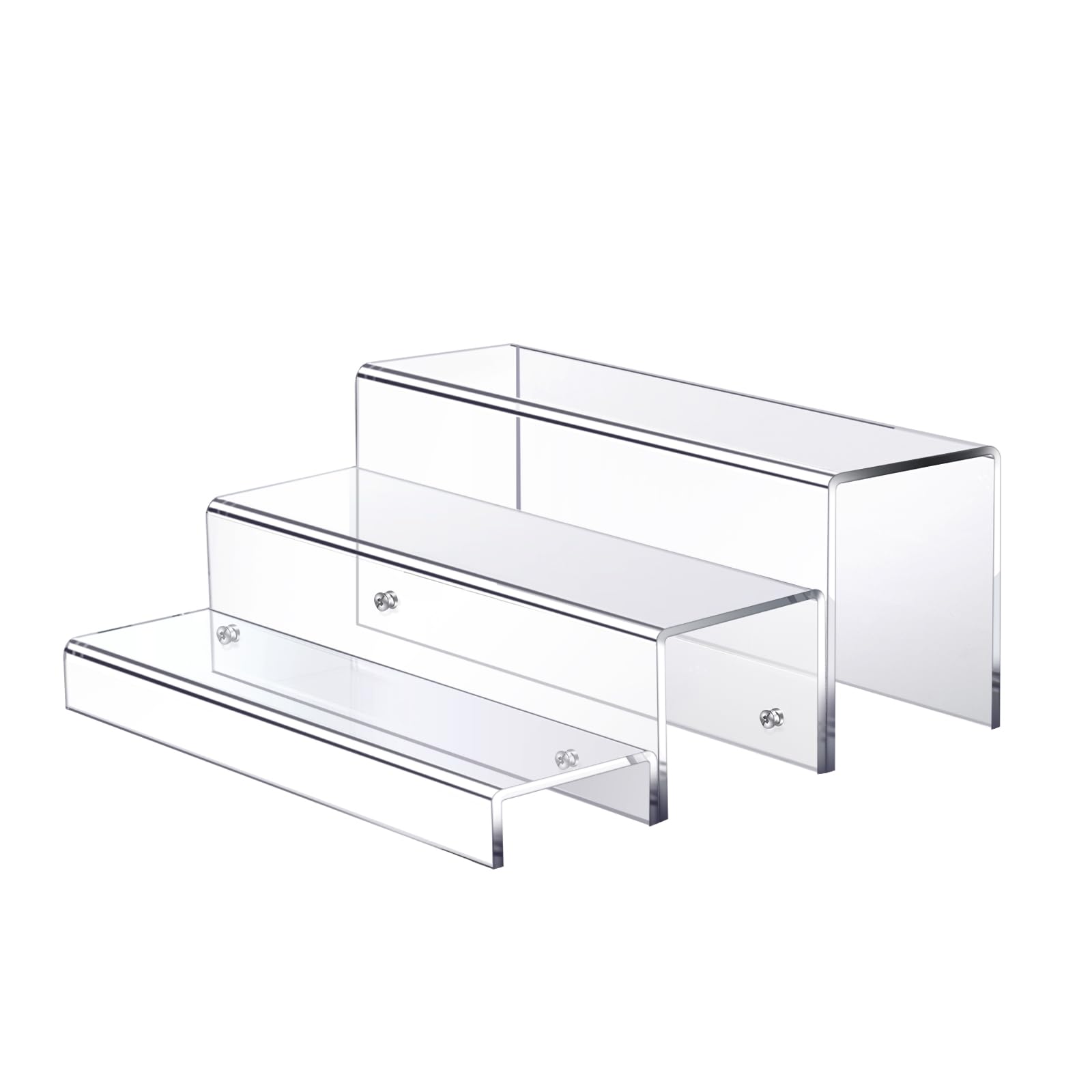 Amazon.com: JUESHA 3 Tiers Bar Shelves for Liquor Bottles, 15" Clear ...