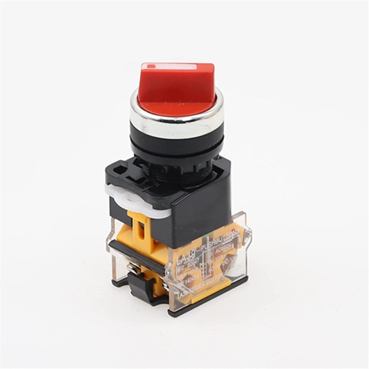 Amazon.com: AANAN 1Pcs 22mm Self-Lock Selector Switch 1NO1NC 2/3 ...