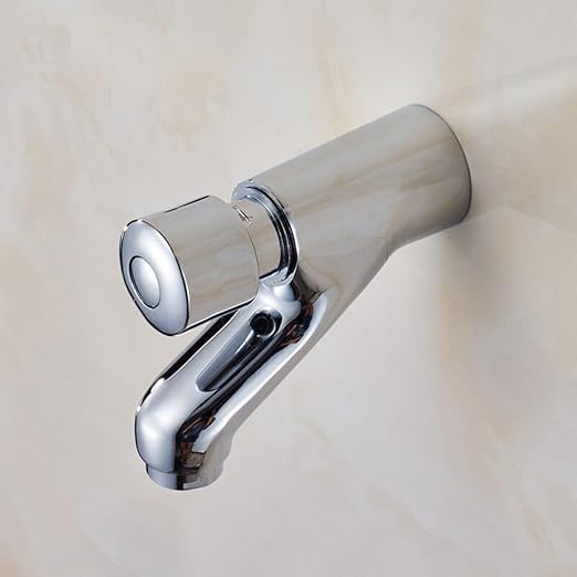 Self-Closing Bathroom Basin Taps Push Time Delay Hot and Cold Basin ...