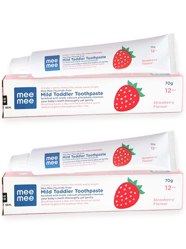 Mee Mee Fluoride-Free Baby Toothpaste for Kids Fortified with Triple ...