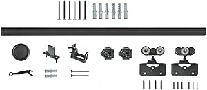 DIYHD 72" Commercial Grade Aluminum Pocket Door Track Kit,Ceiling Mount ...