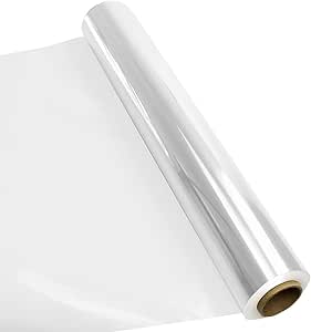 WAIZHIUA Cellophane Wrap Roll Unfolded Width 80CM x 30M Clear ...