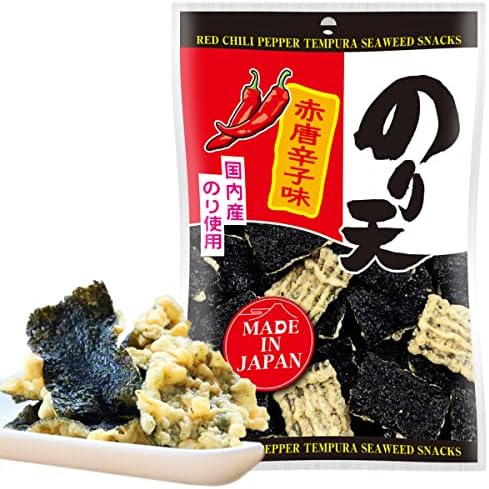 Amazon.com: NORITEN Japanese Snacks New Flavor Tempura Seaweed Snacks ...