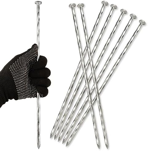 Amazon.com : EISENSP Extra-Long 14 Inch Landscape Stakes - Heavy Duty ...