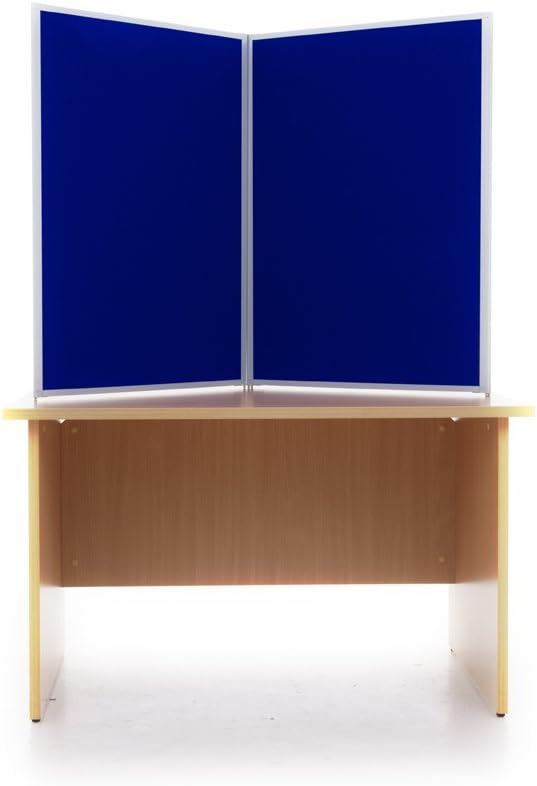 Table Top Display Board 2 Panel - Electric Blue - Aluminium Frame ...