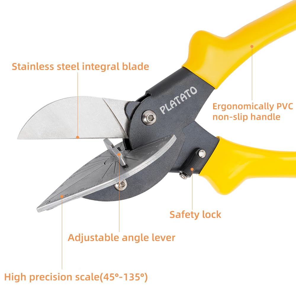Snapklik.com : PLATATO Miter Shears Quarter Round Cutting Tool ...