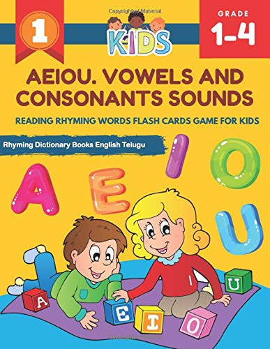 Buy AEIOU. Vowels and Consonants Sounds Reading Rhyming Words Flash ...