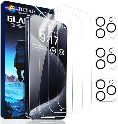 Amazon.com: Ferilinso 4 Pack Screen Protector for iPhone 15 Pro Max ...
