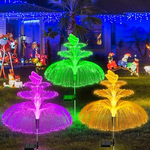 Amazon.com : Solar Garden Lights Waterproof Newest Solar Outdoor Lights ...