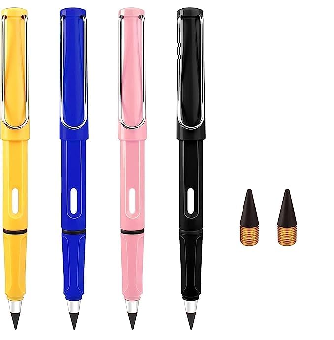 KARDIFF 4Pcs Everlasting Reusable Pencil | Inkless Pencils | Eternal ...