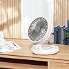 Amazon.com: Magshion 2-in-1 120° Oscillating Mini Fan and Nightlight, 4 ...